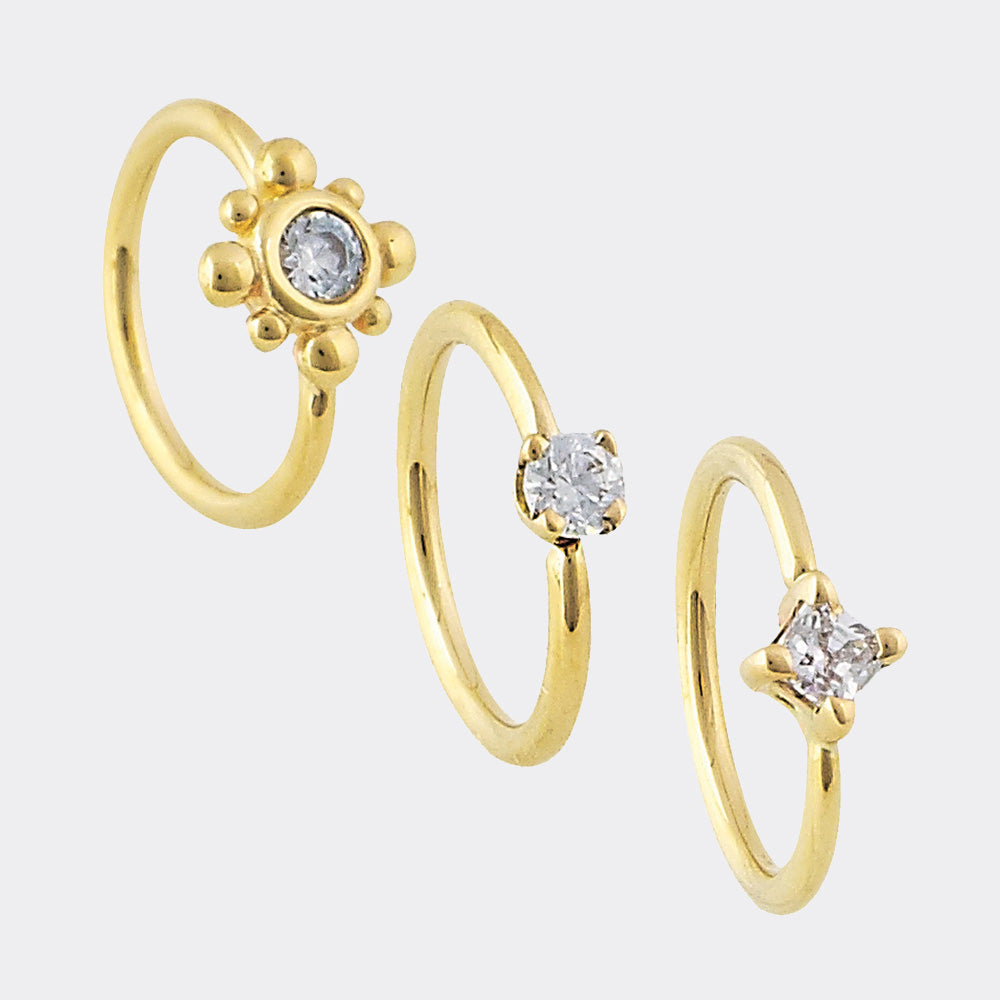 Fixed Bead Rings – Body Gems