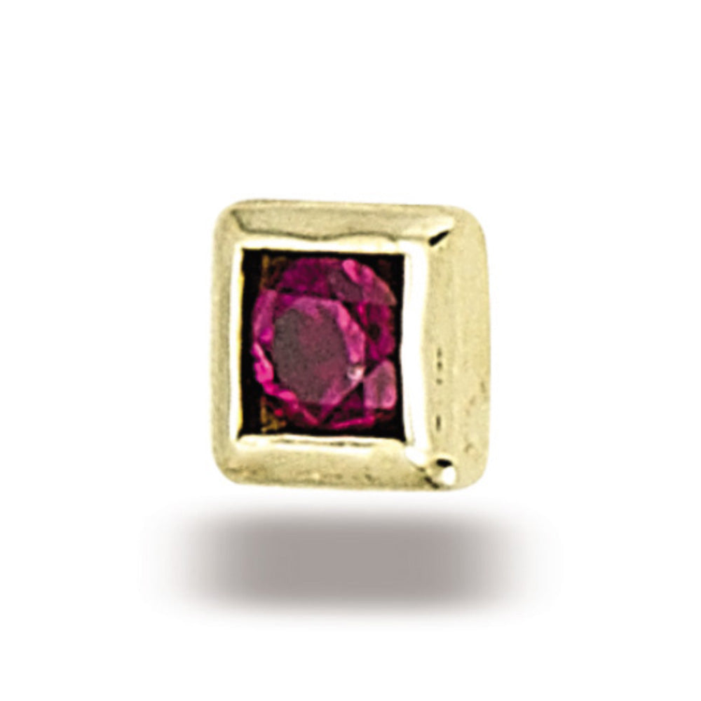 DT072 Square Circle 2mm Stone – Body Gems